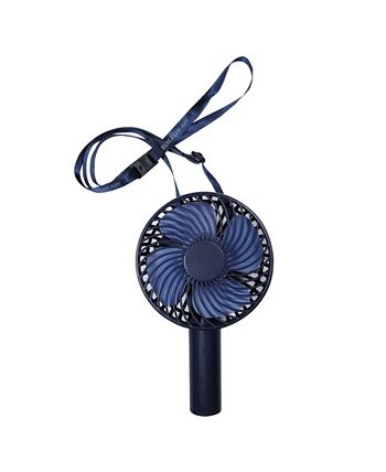 Soleus Air 4" Rechargeable Handheld Fan with Adjustable Lanyard And ...