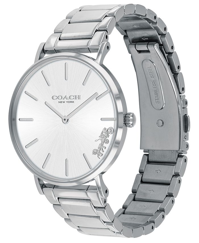 COACH Women's Perry Stainless Steel Bracelet Watch 36mm - Macy's