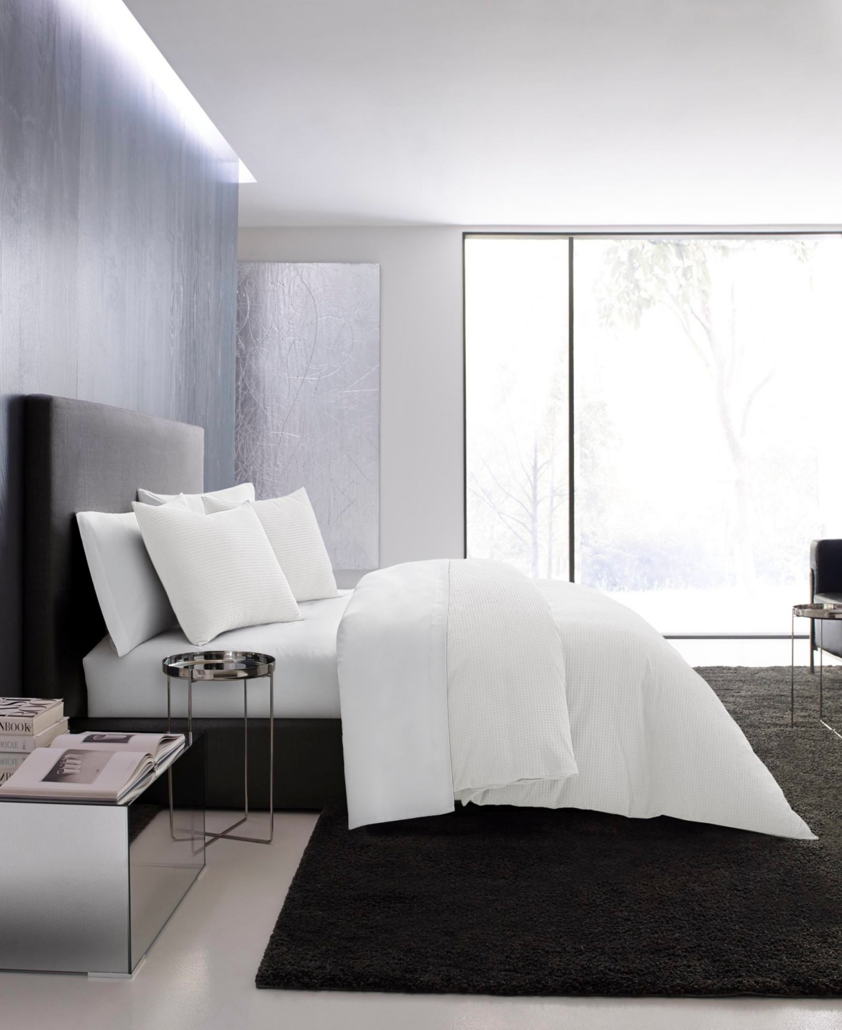 Click here for Vera Wang Waffle Pique Cotton 3 Piece Duvet Cover... prices