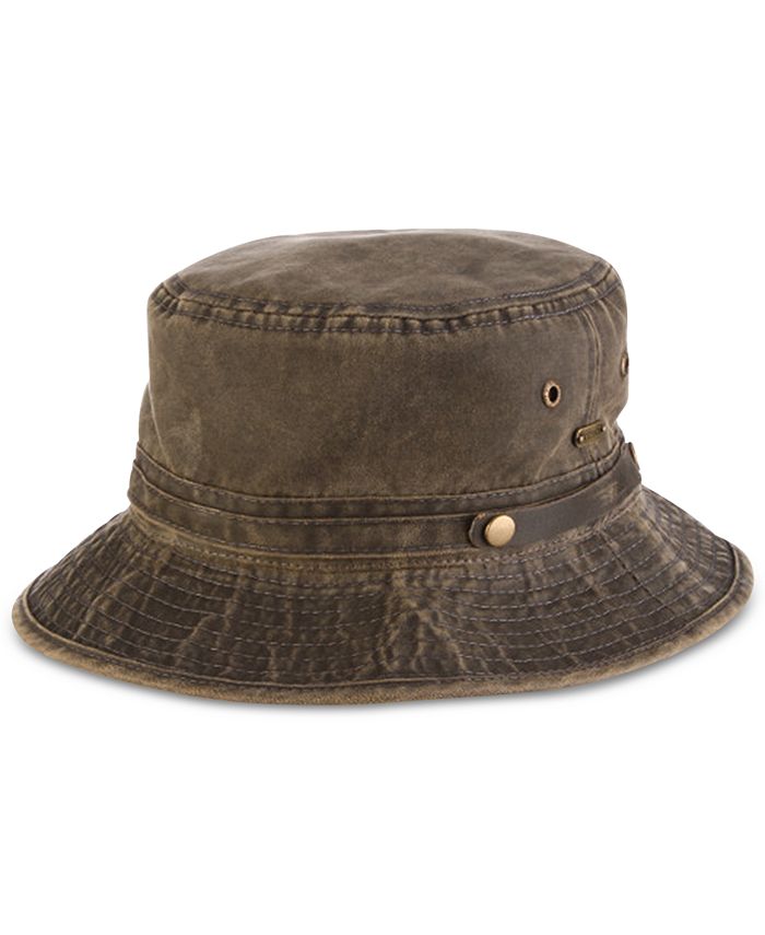 STETSON Men's Weathered Bucket Hat - Macy's