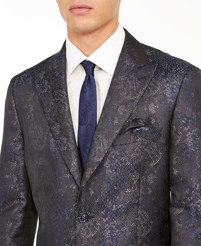 Tallia Orange Men's Slim-Fit Snakeskin-Print Suit Jacket - Macy's
