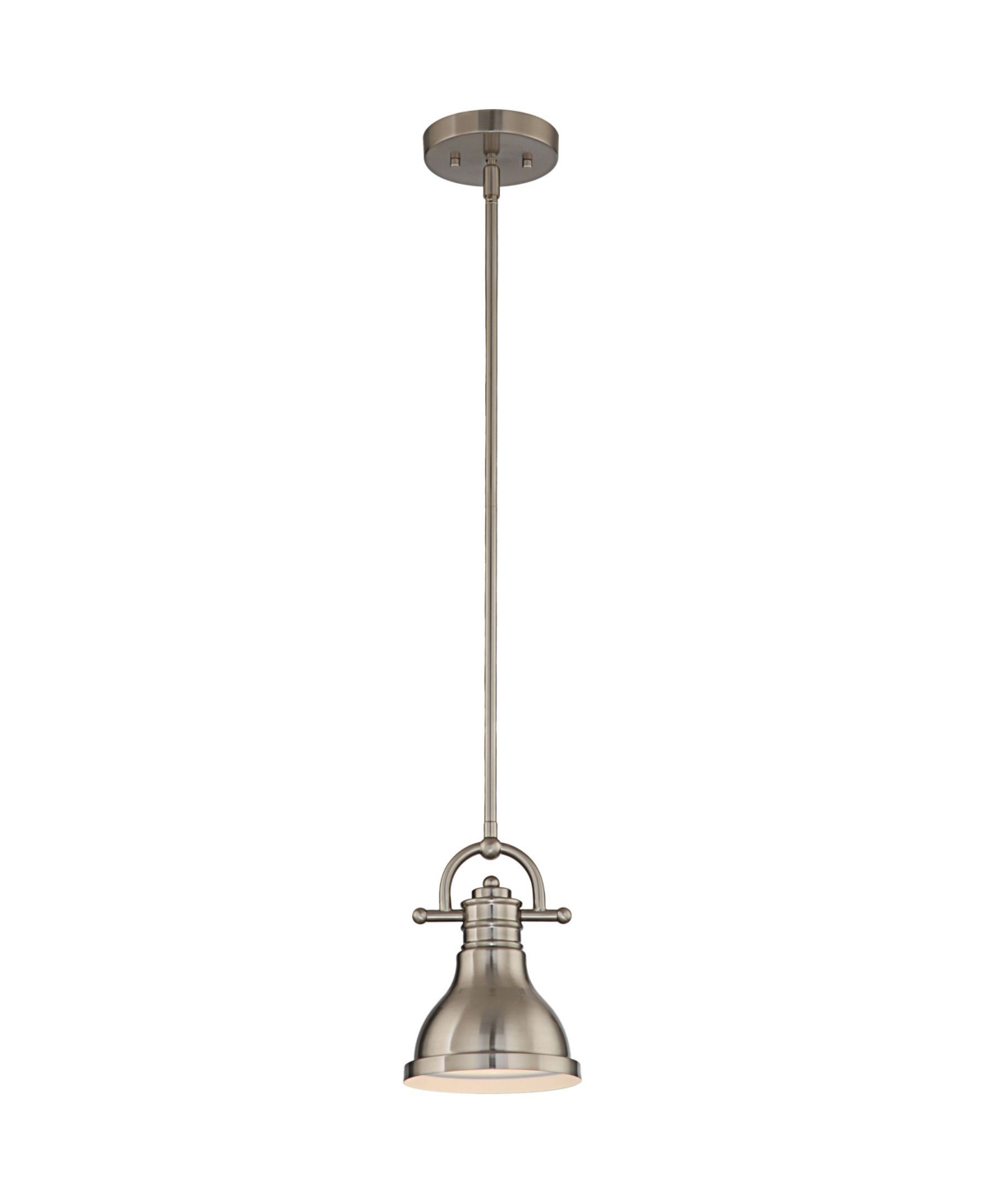 Click here for Volume Lighting 1-Light Downrod Mini Pendant - Sil... prices