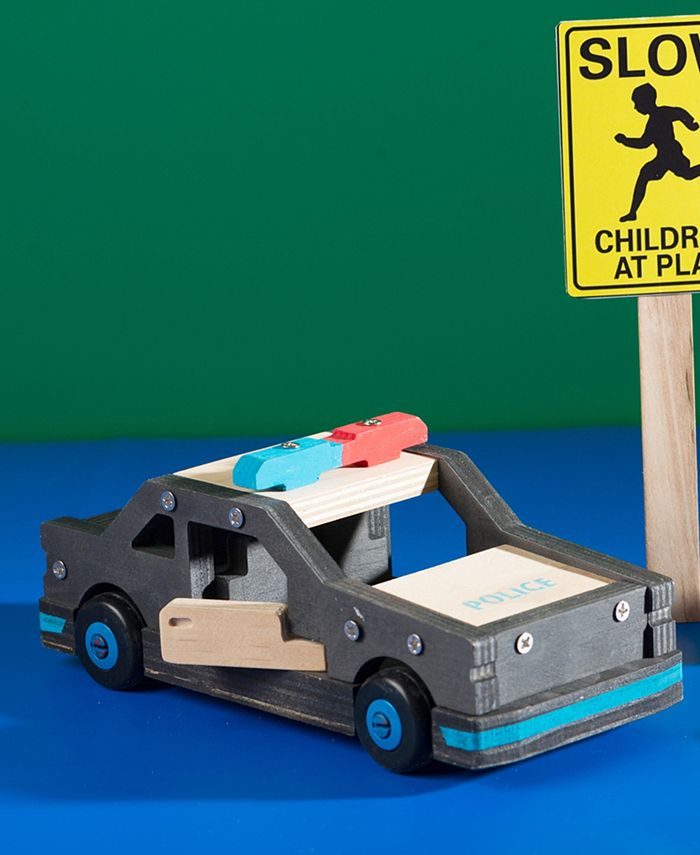 Stanley Jr. Wooden Police Car DIY Kit - Macy's