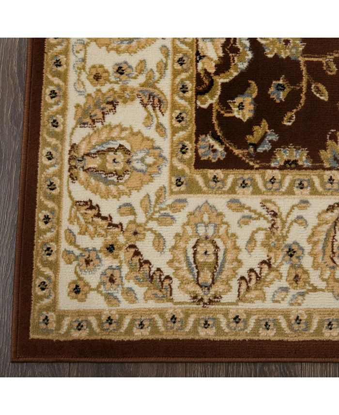 Global Rug Designs Vision VIS09 Brown 7'8" x 10'4" Area Rug - Macy's