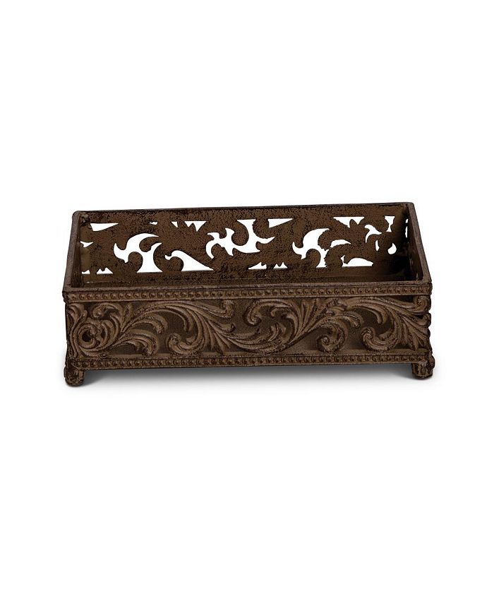 The GG Collection Acanthus Leaf Design Cast Metal Guest Towel Holder ...