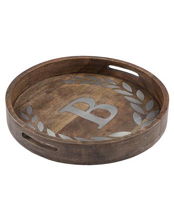 The GG Collection Heritage Collection Monogram Mango Wood Round Tray ...