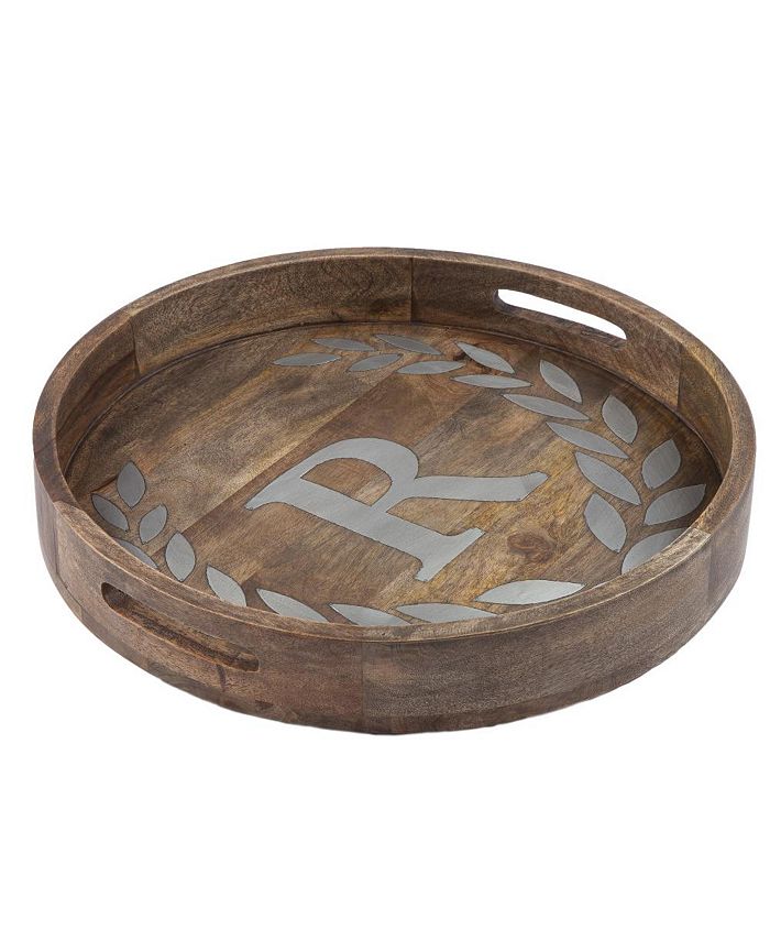 The GG Collection Heritage Collection Monogram Mango Wood Round Tray ...