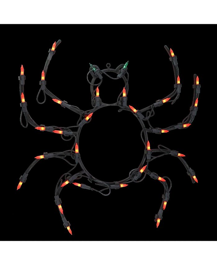 Northlight Lighted Spider Halloween Window Silhouette Decoration - Macy's