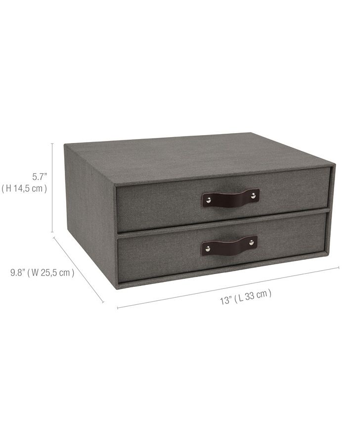 Bigso Box of Sweden Birger 2 Drawer File Box - Macy's