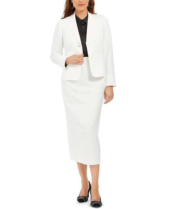 Le Suit Column Skirt Suit - Macy's