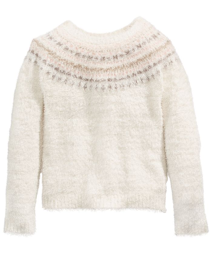 Epic Threads Big Girls Fair Isle Sweater, Created for Macy's - Macy's