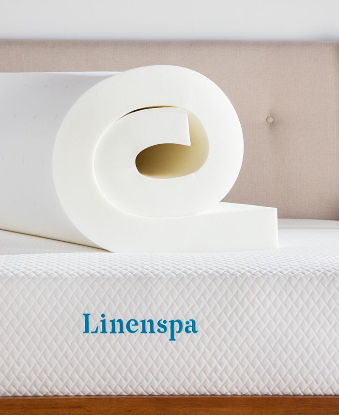 Linenspa 4" ActiveRelief Memory Foam Mattress Topper, Queen - Macy's