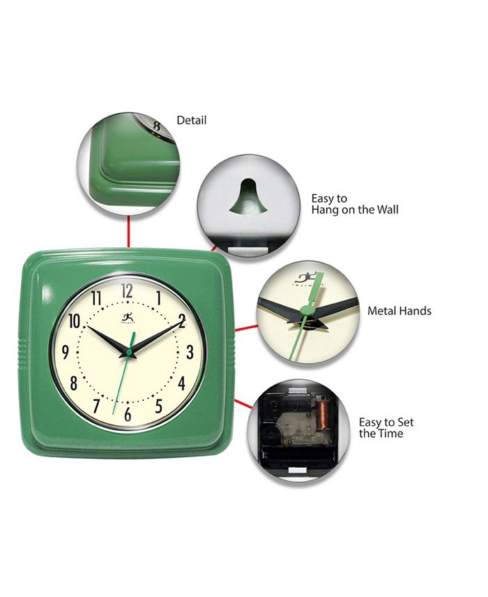 Infinity Instruments Square Wall Clock - Macy's
