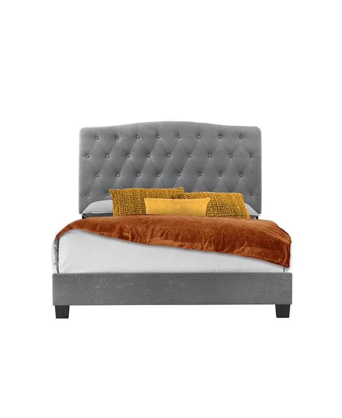 Belle Isle Furniture Cape Coral Upholstered Bed, King - Macy's