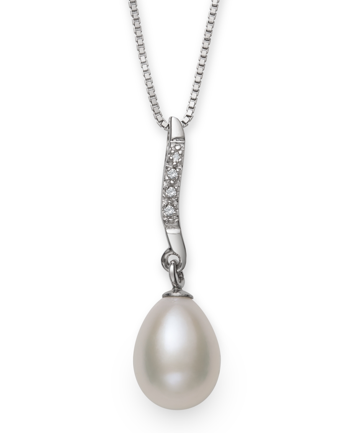 Click here for Cultured Freshwater Pearl (7-8 mm) and Diamond Acc... prices
