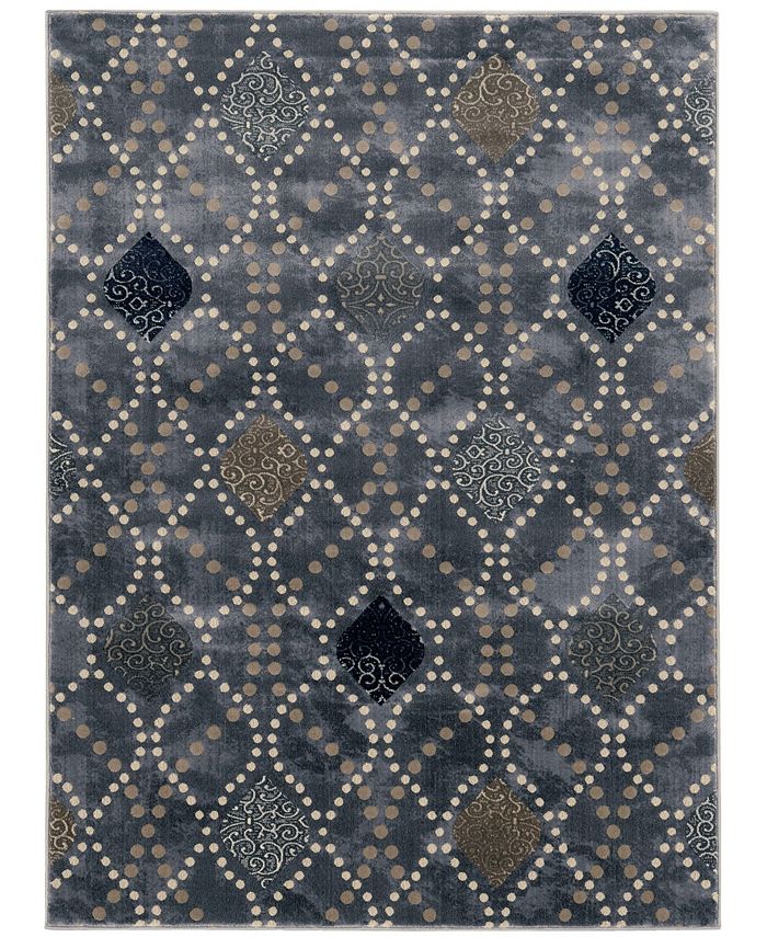 KM Home CLOSEOUT! 3797/1022/Gray Imperia Gray 7'10" x 10'6" Area Rug ...