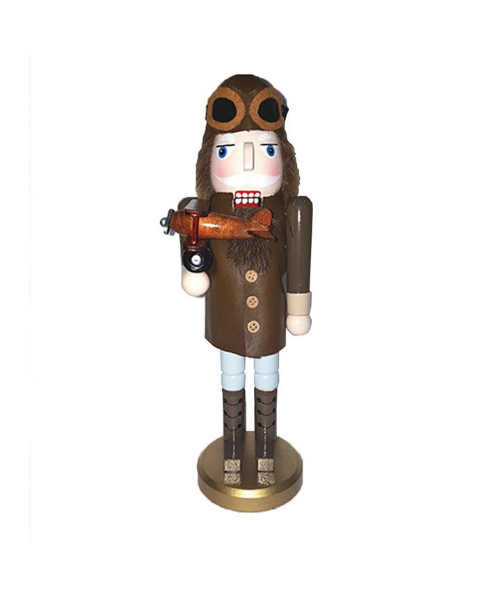 Santa's Workshop 13.5" Aviator Nutcracker - Macy's