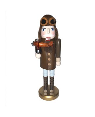 Santa's Workshop 13.5" Aviator Nutcracker - Macy's