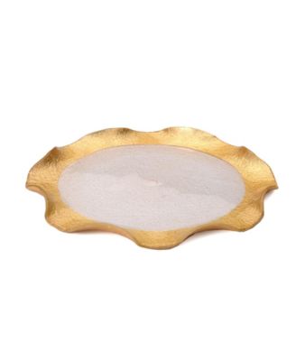 Classic Touch 9" Wavy Plates - Set of 4 - Macy's