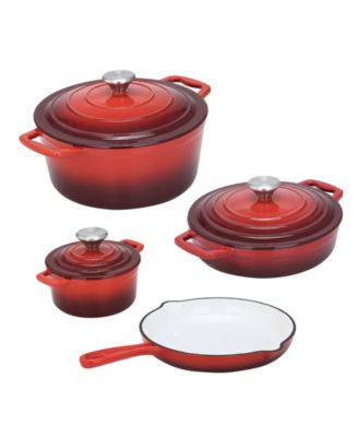 CS KOCHSYSTEME Xanten 7 Piece Enameled Cast Iron Cookware Set - Macy's
