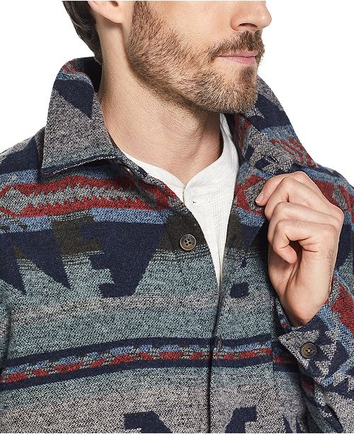 Weatherproof Vintage Men's Aztec Shirt Jacket & Reviews - Coats ...