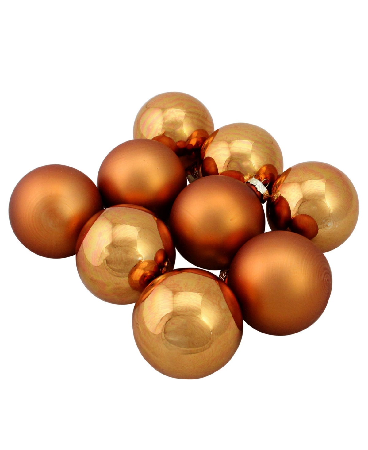 Click here for Northlight 9-Piece Shiny and Matte Copper Glass Ba... prices