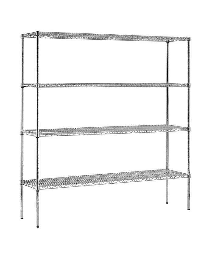 Edsal Shelf Steel Shelving Unit In Chrome Finish - Macy's
