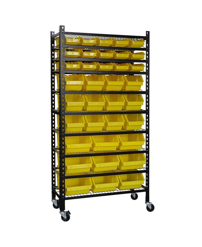 Edsal Mobile Bin Shelving Rack - Macy's
