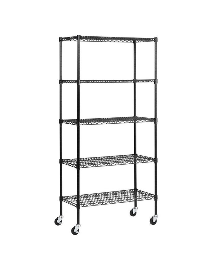 Edsal Black Wire Mobile Shelving - Macy's