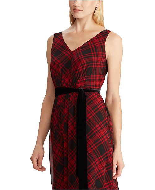Lauren Ralph Lauren Tartan Plaid Georgette Gown & Reviews - Dresses ...