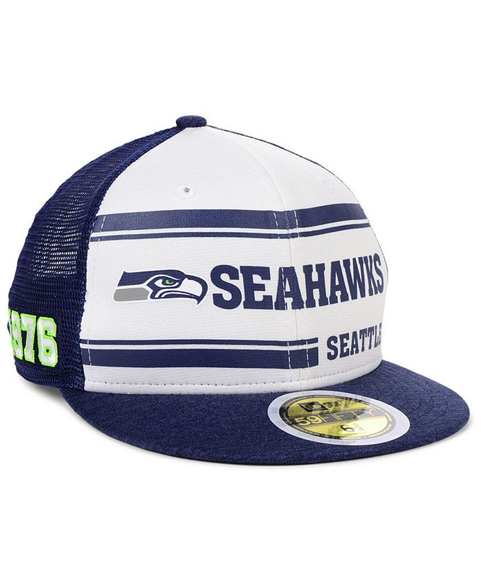 New Era Boys' Seattle Seahawks On-Field Sideline Home 59FIFTY-FITTED ...