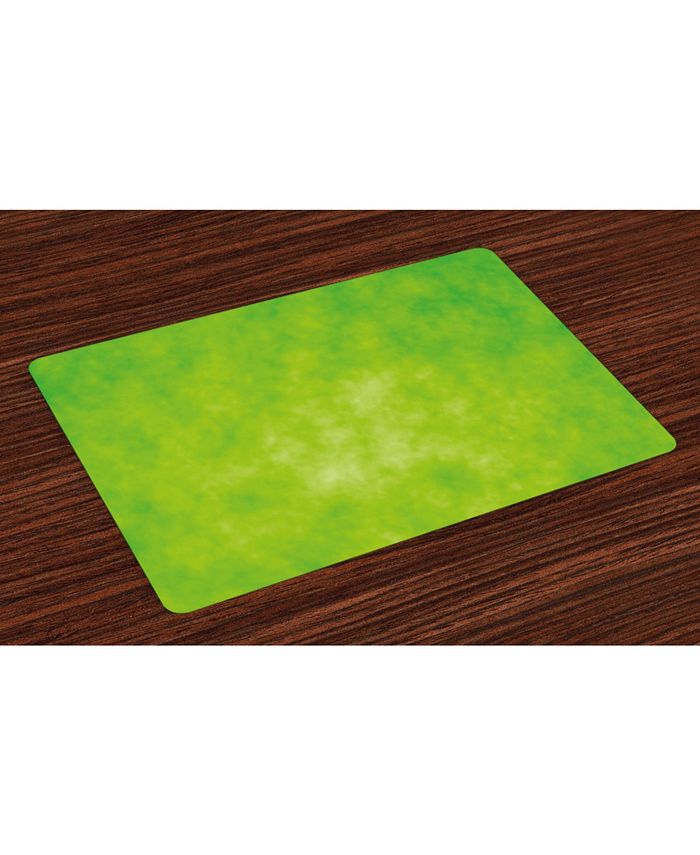 Ambesonne Lime Green Place Mats, Set of 4 - Macy's