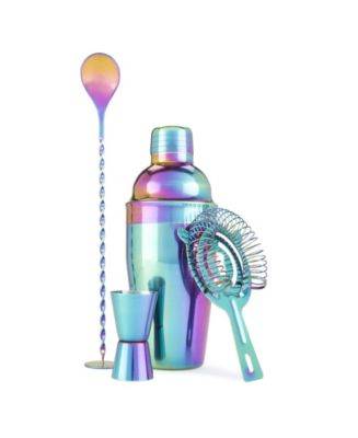 True Brands Mirage Rainbow Barware Set - Macy's