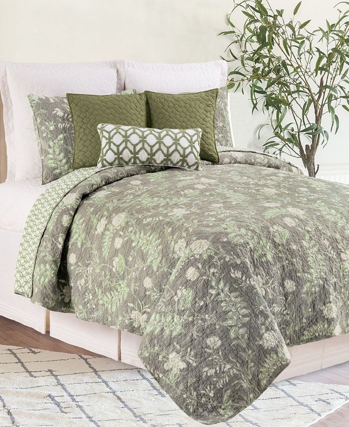 C & F Enterprises Inc C&F Home Solomon`s Seal Full, Queen Quilt Set ...