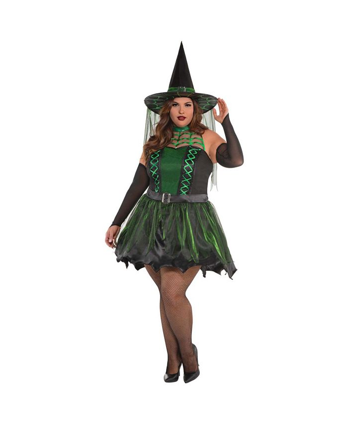 Amscan Spell Caster Witch Adult Women's Costume - Plus Size - Macy's