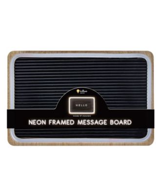 Brilliant Ideas Neon LED Framed Message Board - Macy's