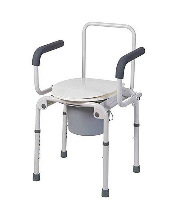 DMI Deluxe Steel Drop-Arm Bedside Commode - Macy's