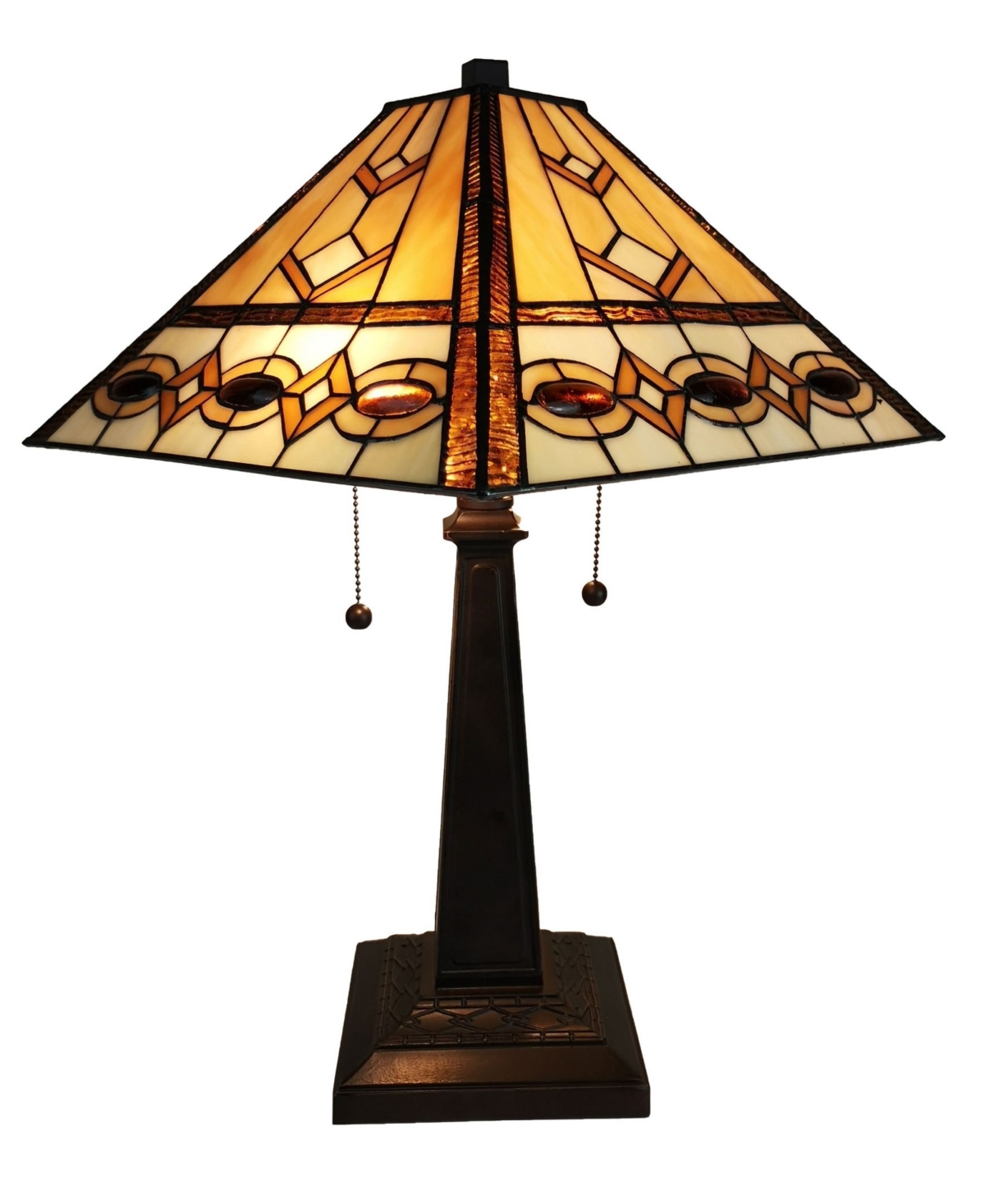 Click here for Amora Lighting Tiffany Style Mission Table Lamp -... prices