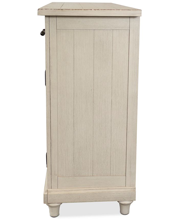 Furniture Aberdeen Off White Driftwood Dining Server - Macy's