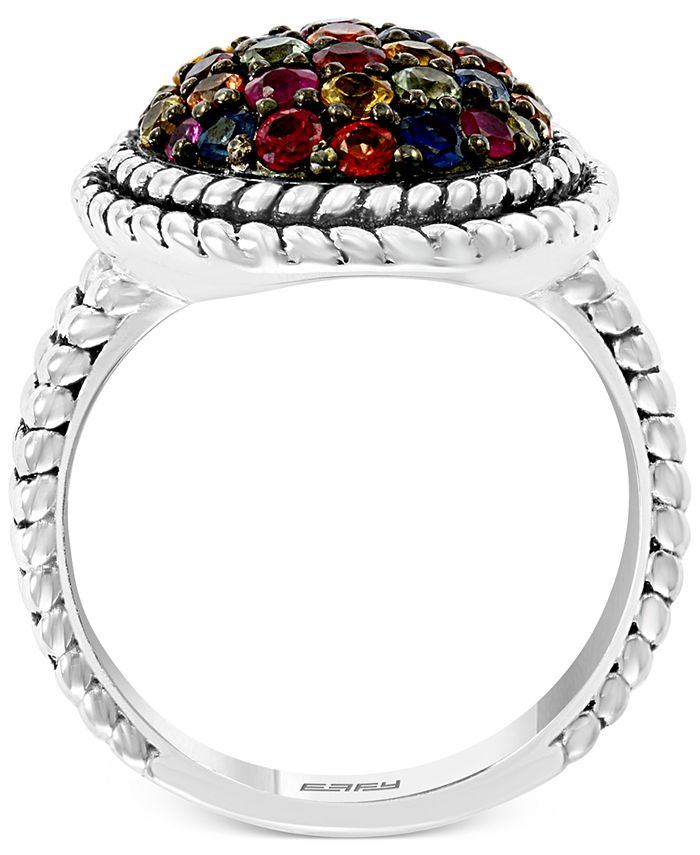 EFFY Collection EFFY® Multi-Sapphire Cluster Ring (1-3/4 ct. t.w.) in ...