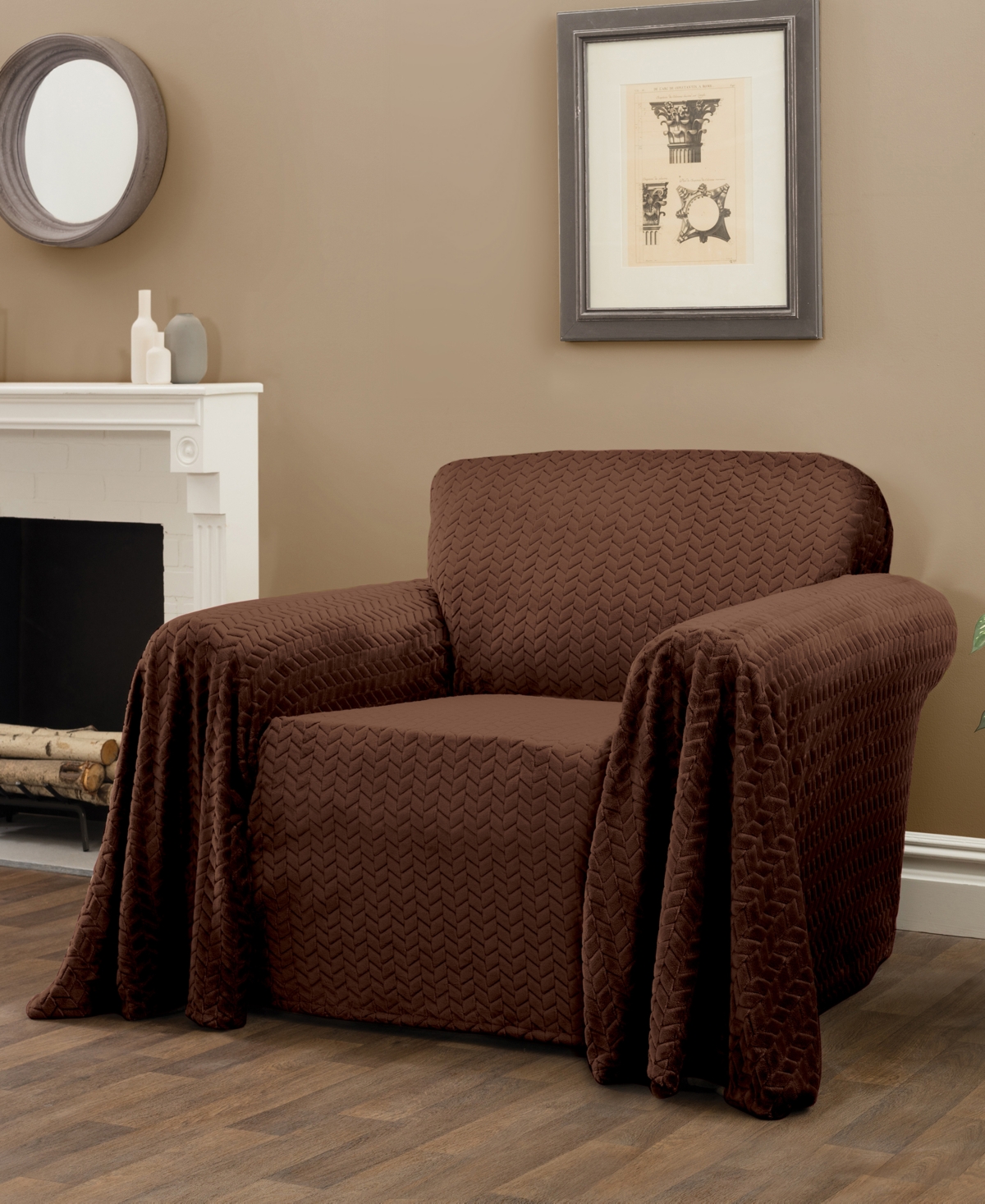 P/Kaufmann Home Mason Throw Chair Furniture Cover by Pkaufmann Home