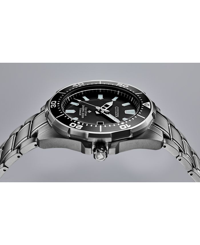Citizen Eco-Drive Men's Promaster Diver Super Titanium Bracelet Watch ...