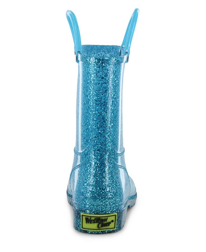 Western Chief Toddler, Little Girl's and Big Girl's Glitter Rain Boots ...