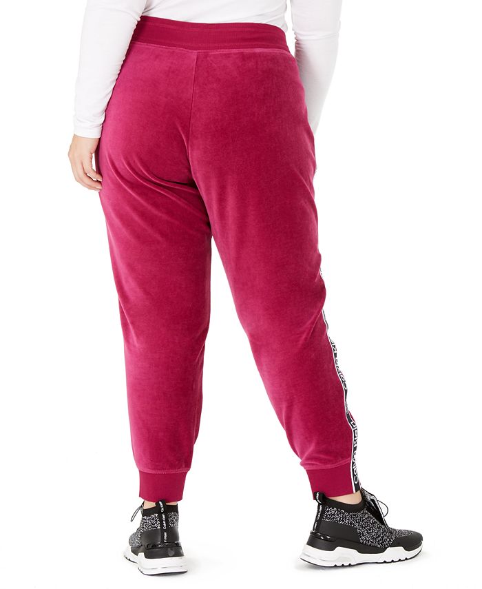 Calvin Klein Plus Size Logo Jogging Pants - Macy's