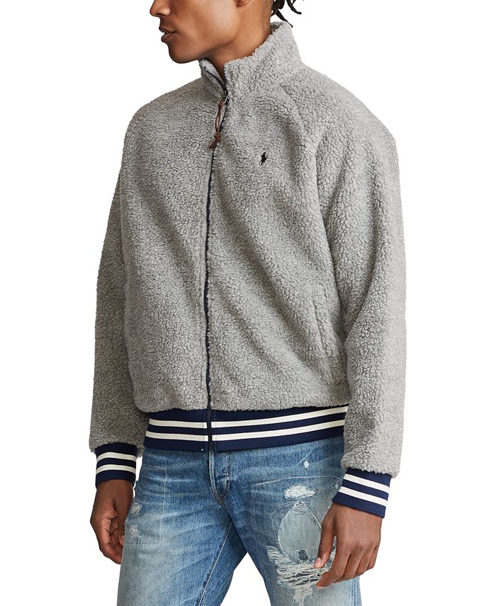 Polo Ralph Lauren Men's Big & Tall Fleece Track Jacket - Macy's