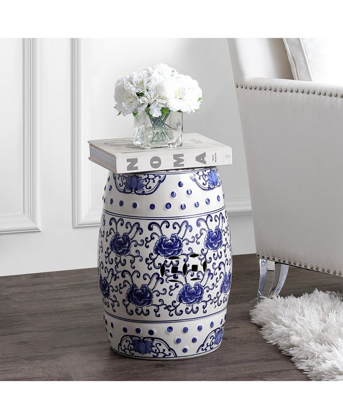 Jonathan Y Lotus Flower Garden Stool - Macy's