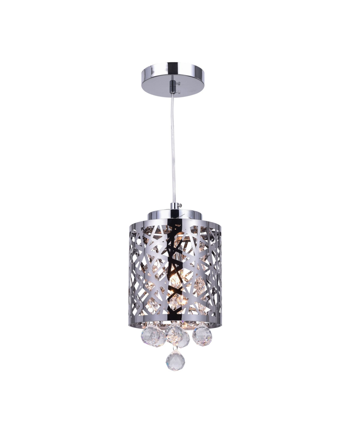 Click here for Cwi Lighting Eternity 1 Light Mini Pendant - Chrom... prices