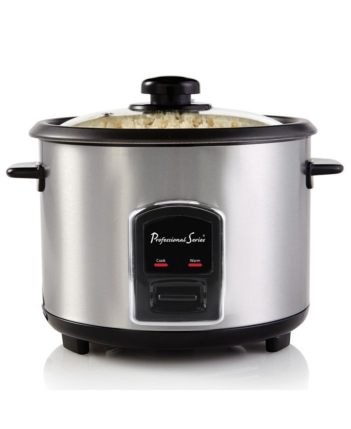 Professional Series 12-Cup Rice Cooker with Glass Lid - Macy's