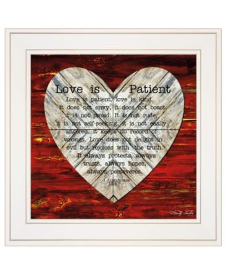 Trendy Décor 4U Love is Patient by Cindy Jacobs, Ready to hang Framed ...