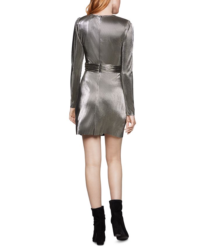 BCBGeneration Metallic Bodycon Dress - Macy's